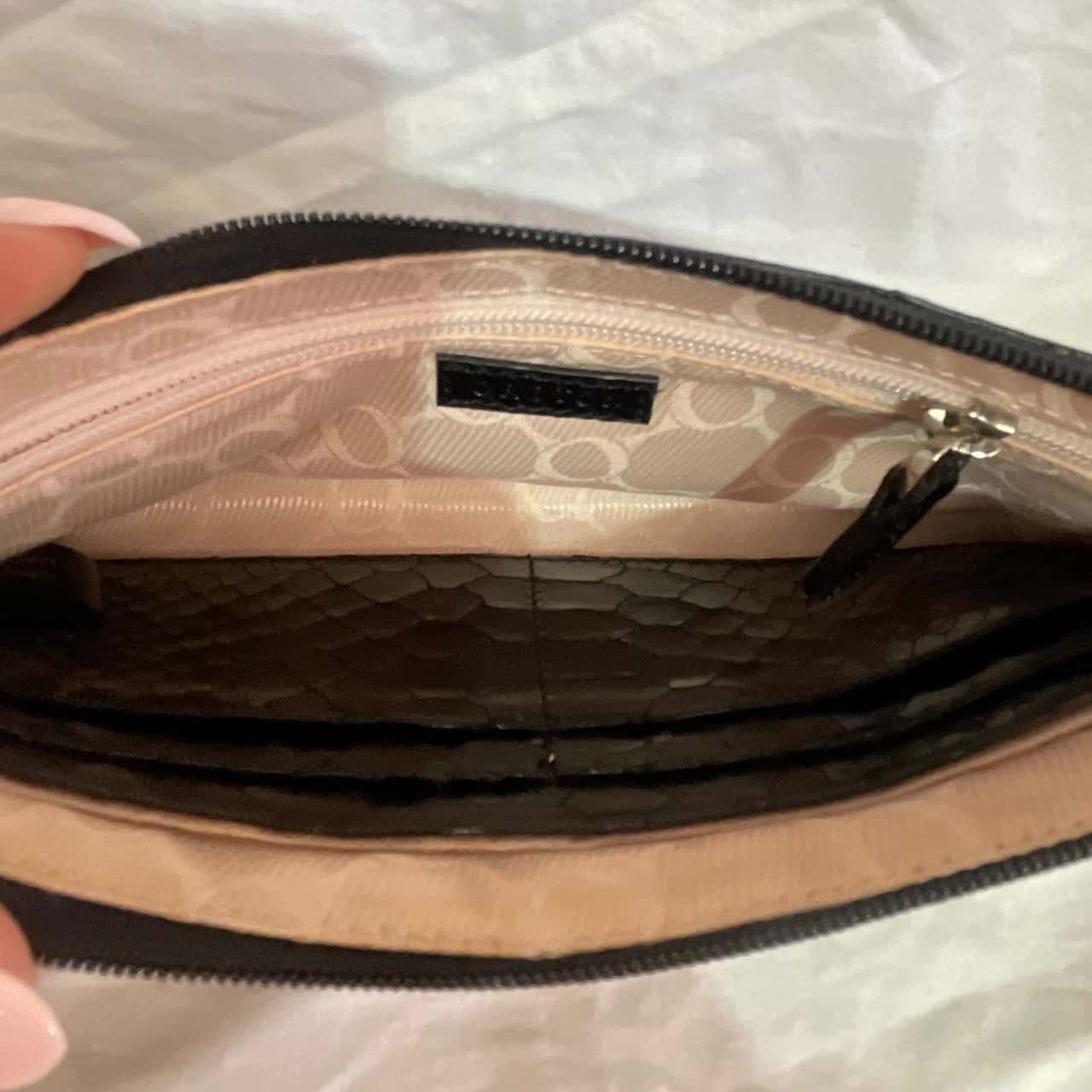 Oroton Leather Purse Black