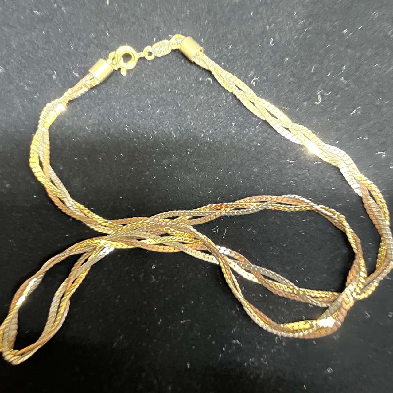 Women's 14KGP Tri-Colour Chain (s)