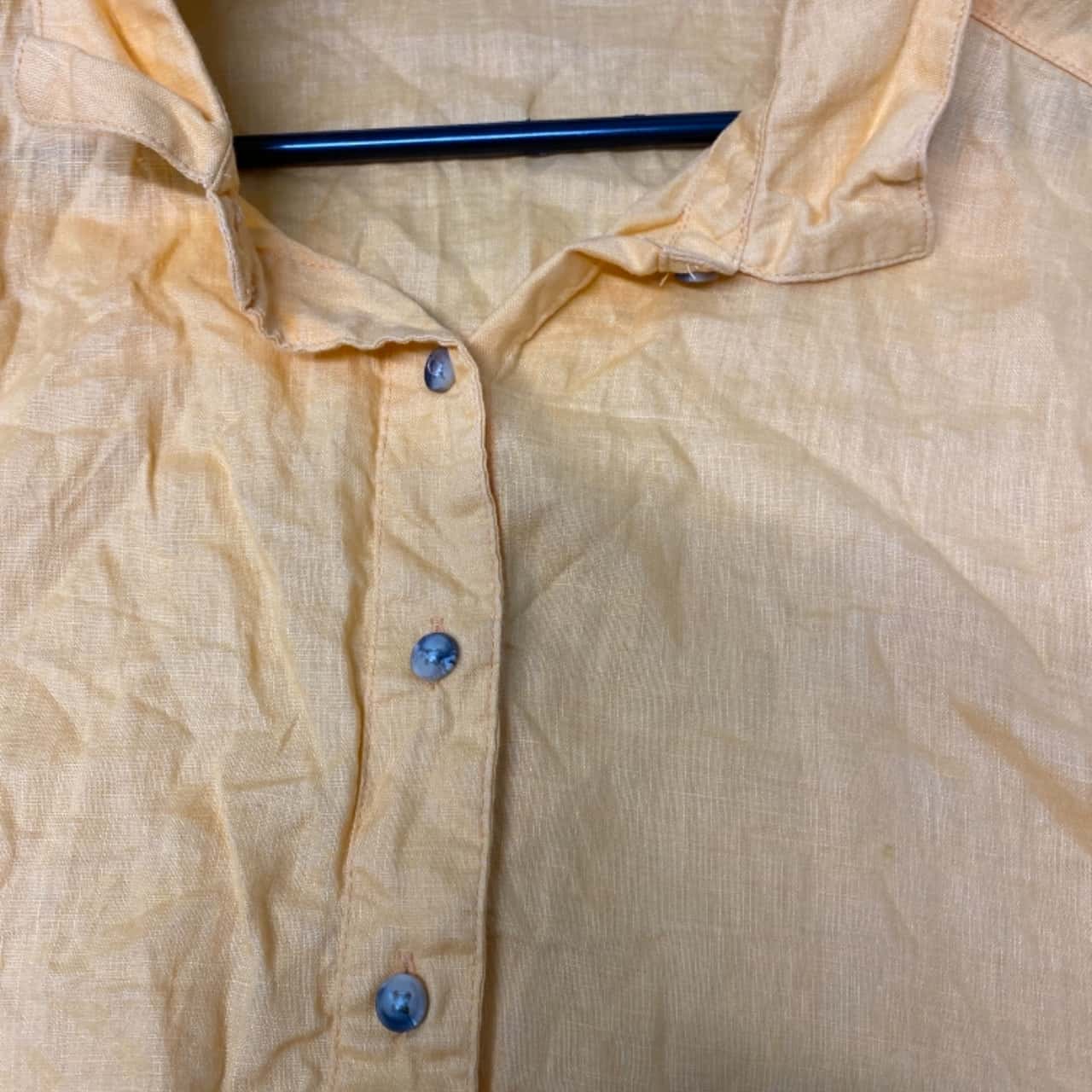 Suzannegrae Womens Size 18 Shirts & Blouses Linen Bright Orange (s)