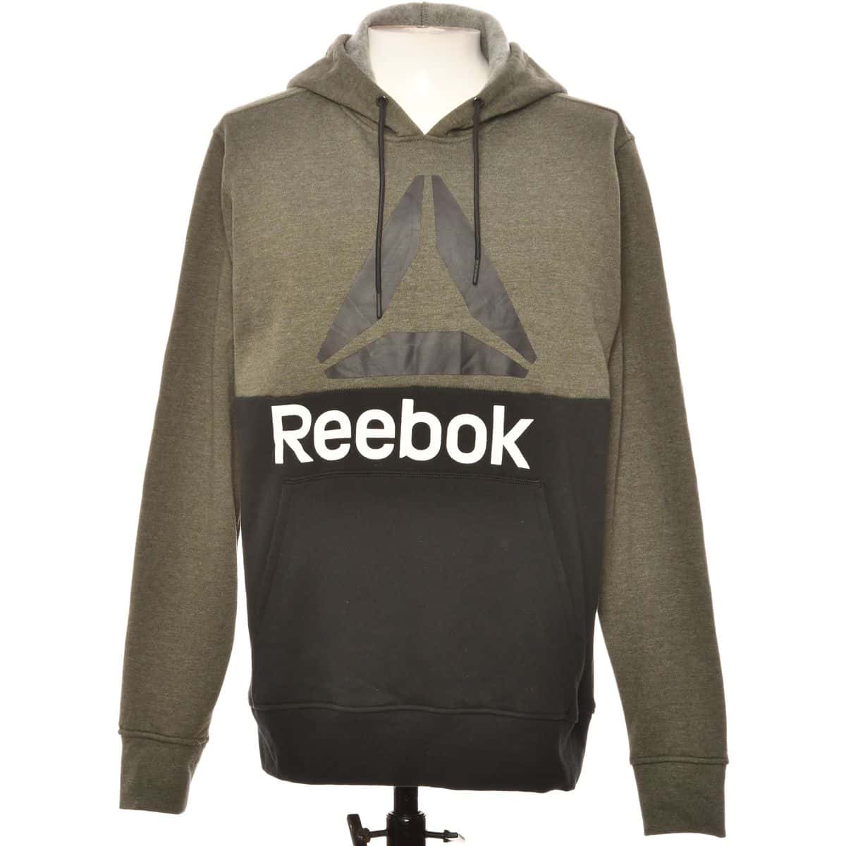 Reebok Mens Size L Pullover Fleece Hoodie Green(s)