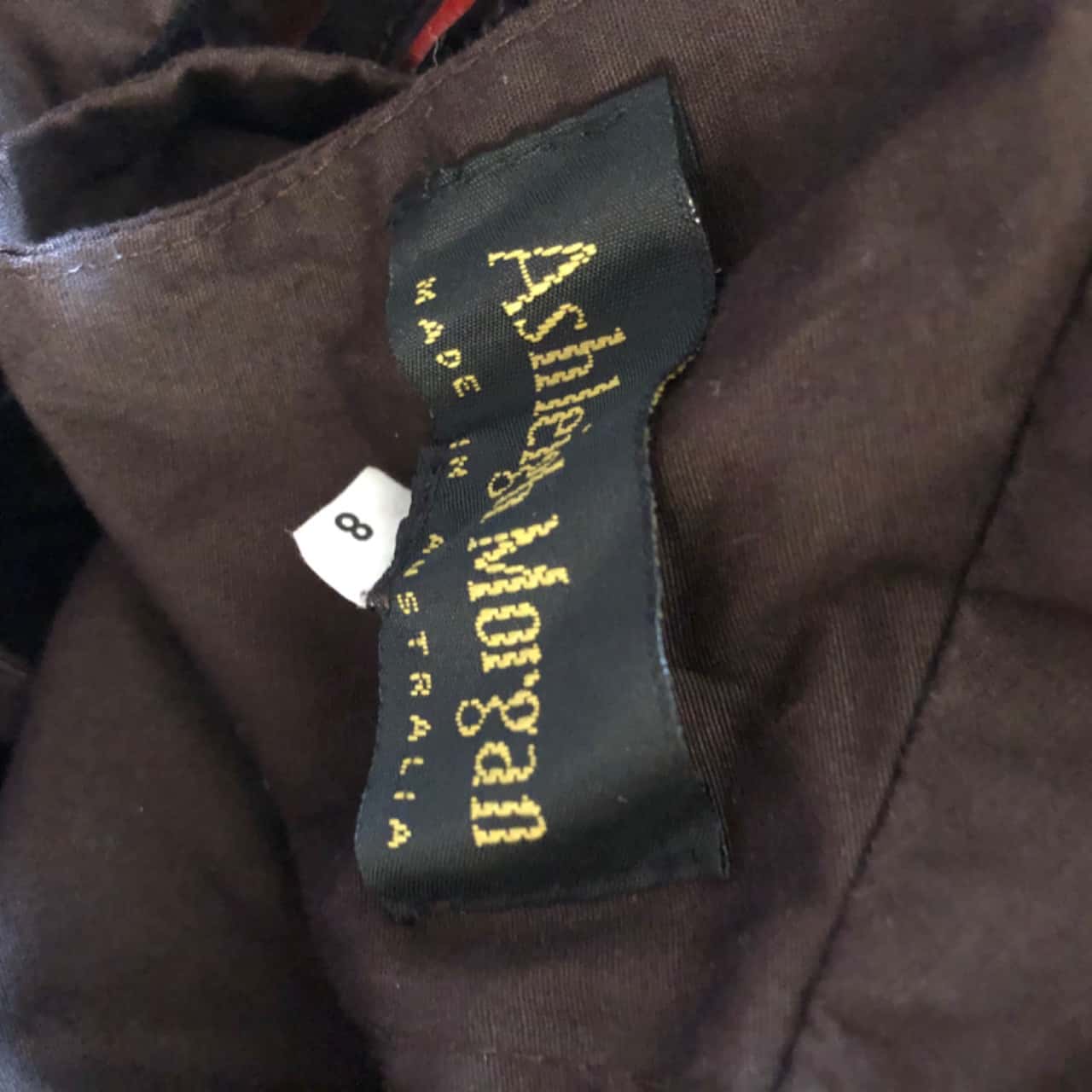 Ashleigh Morgan Size 8 Brown Laced Back shirt(s)