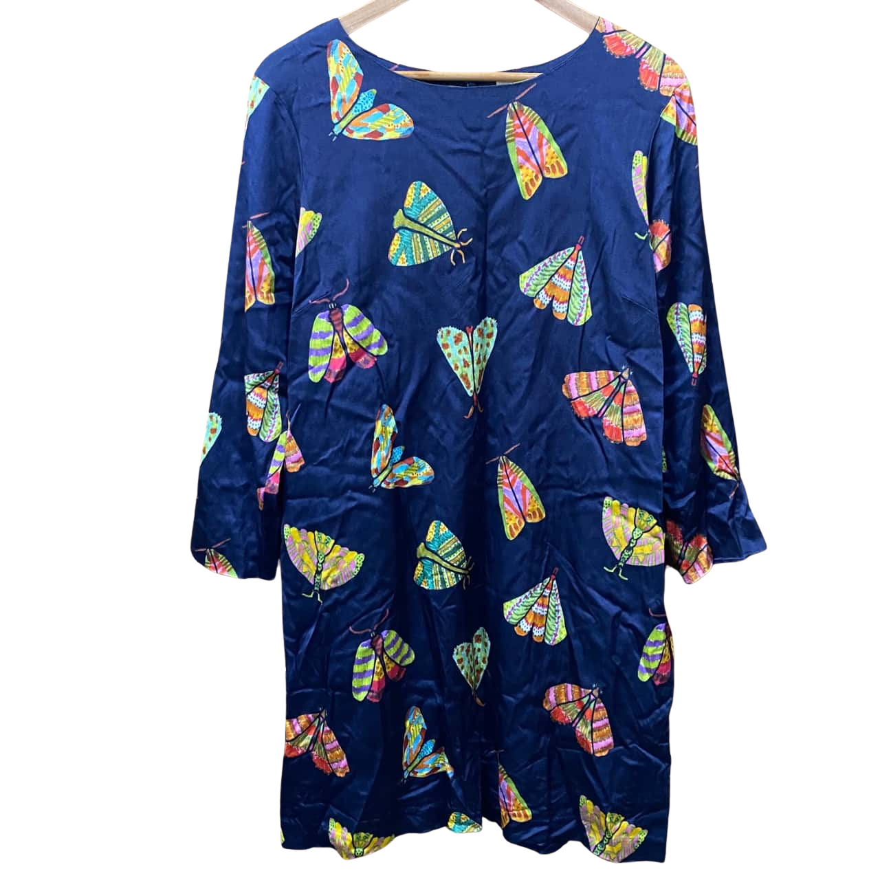 Gorman Navy Moth Patterned Dress Size 14(s)