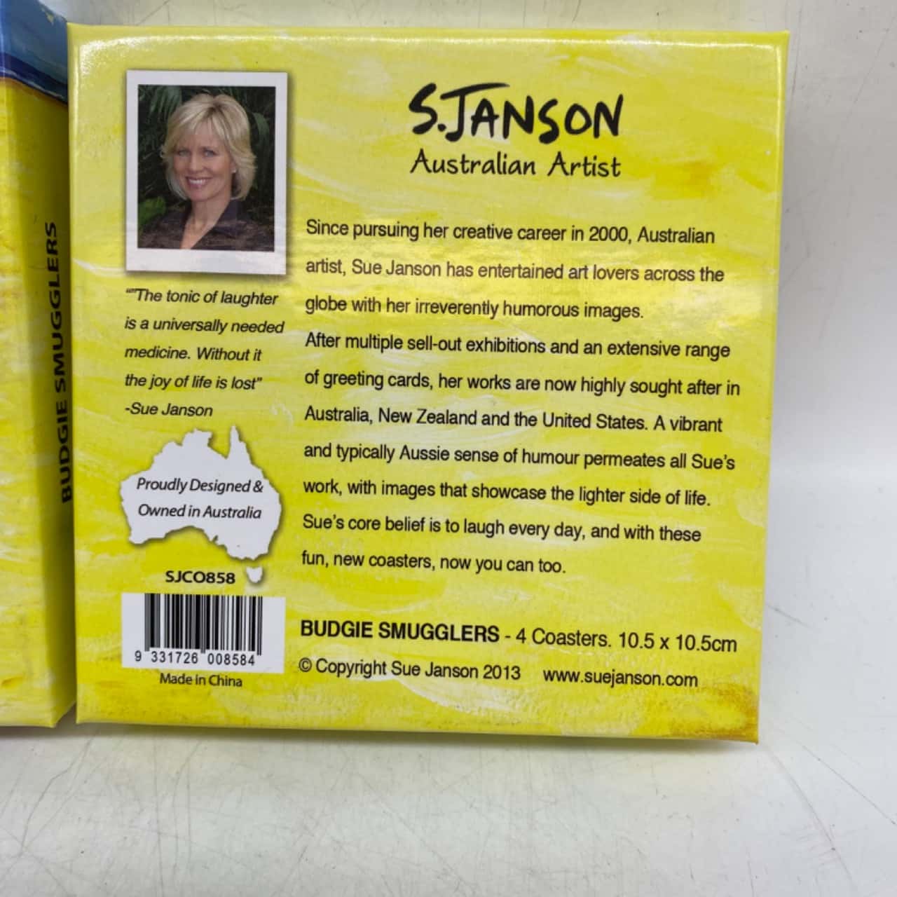 Quirky Vintage set 4 Australiana Coasters “Budgie Smugglers” Boxed ...