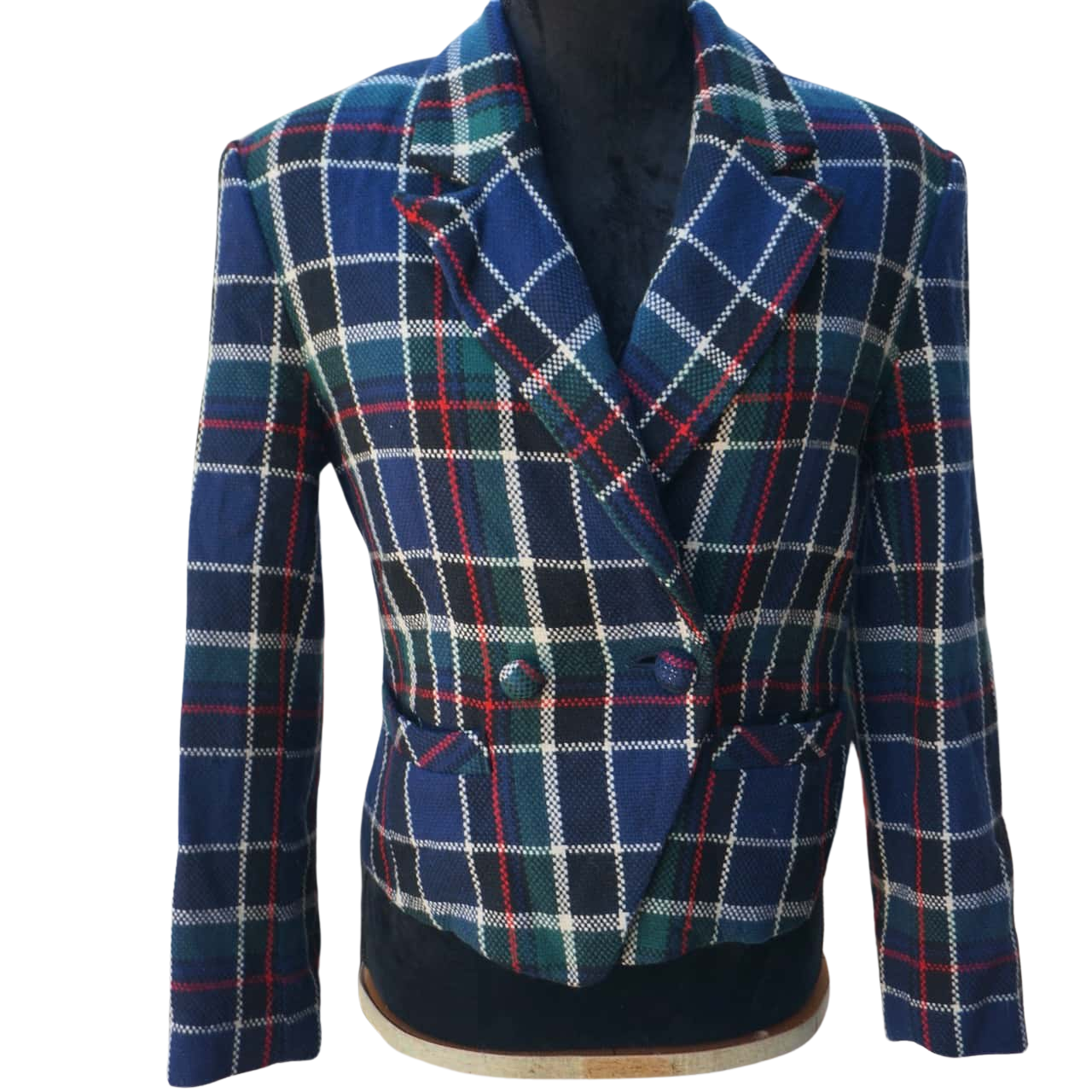 Vintage Size M Wool Checked Jacket (s)