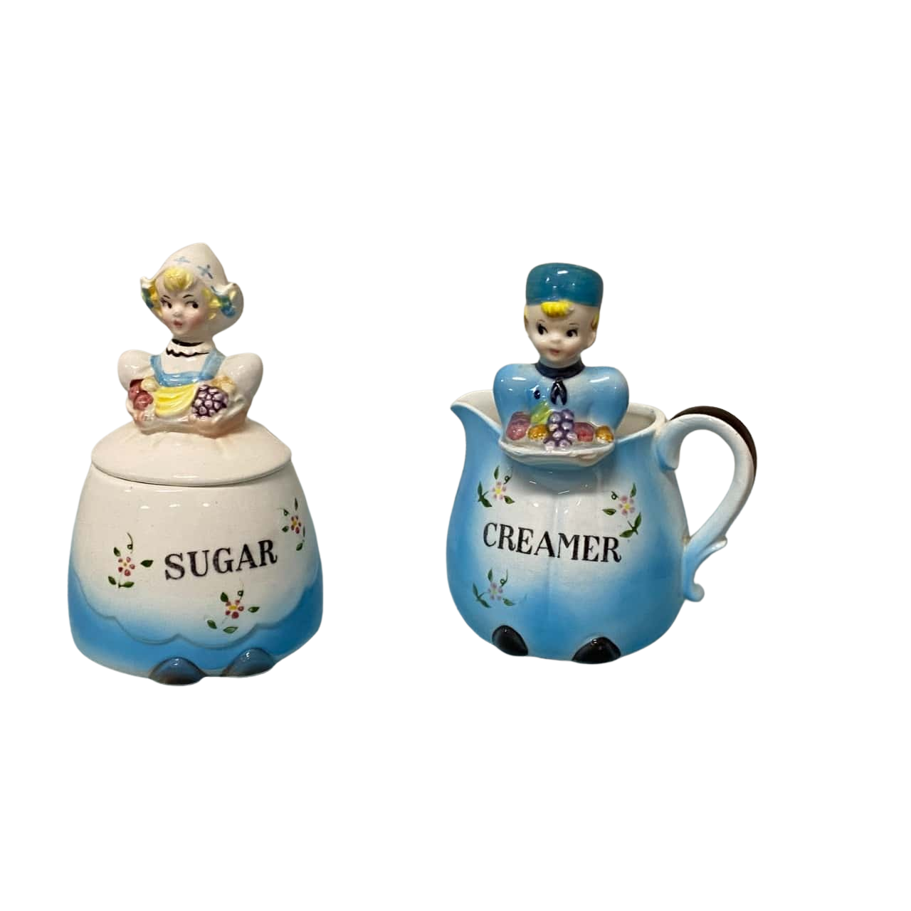 Vintage Dutch Style Sugar and Creamer(s)