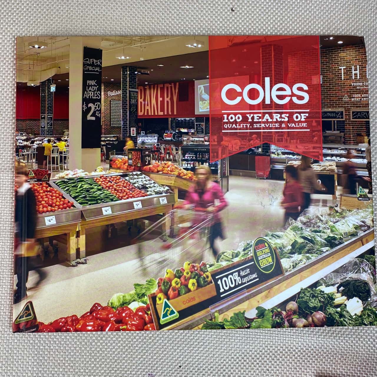 COLES 100 Years of Quality, Service & Value. Book/DvD/Badge. ***Used ...