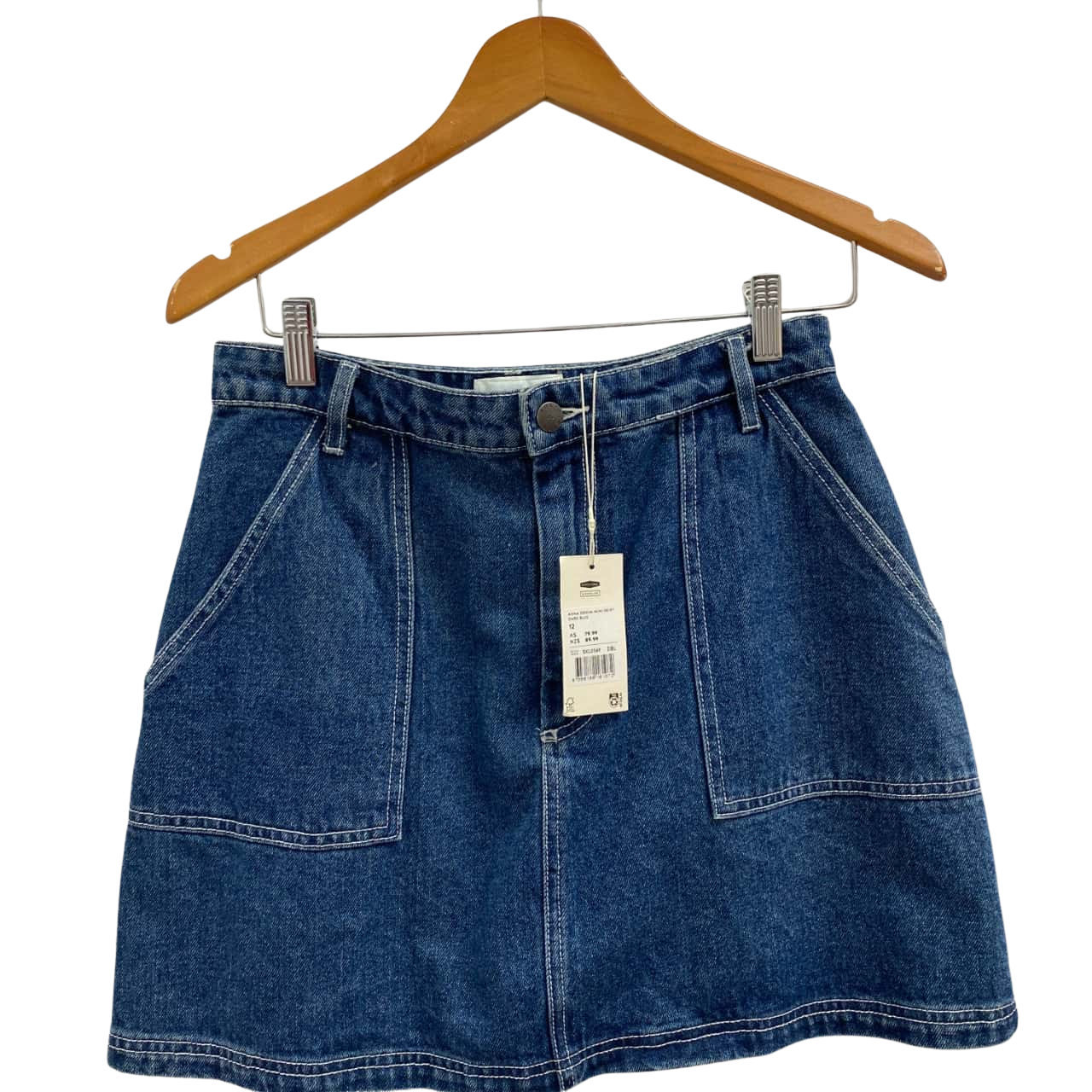 Rusty Womens Size 12 Mini Skirt Blue - New with tags