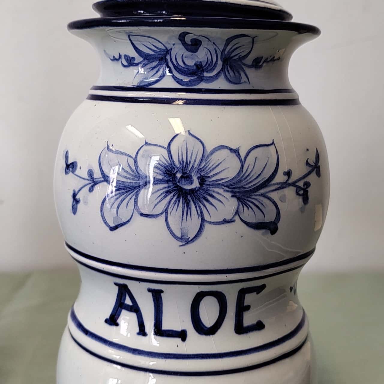 Vintage Hand-Decorated John Buck Portugal Apothecary jars(s)