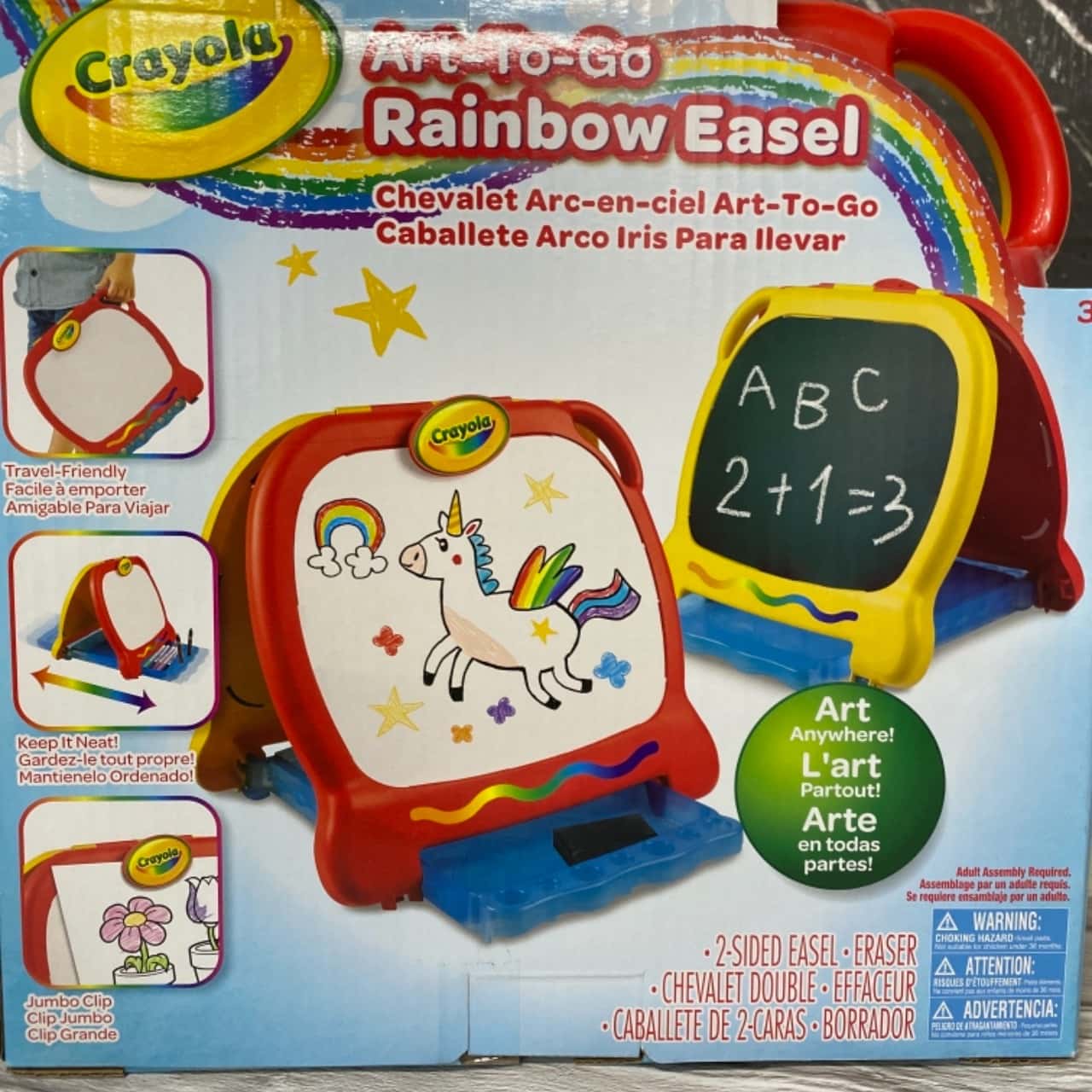 Crayola Art to go rainbow easel new (s)