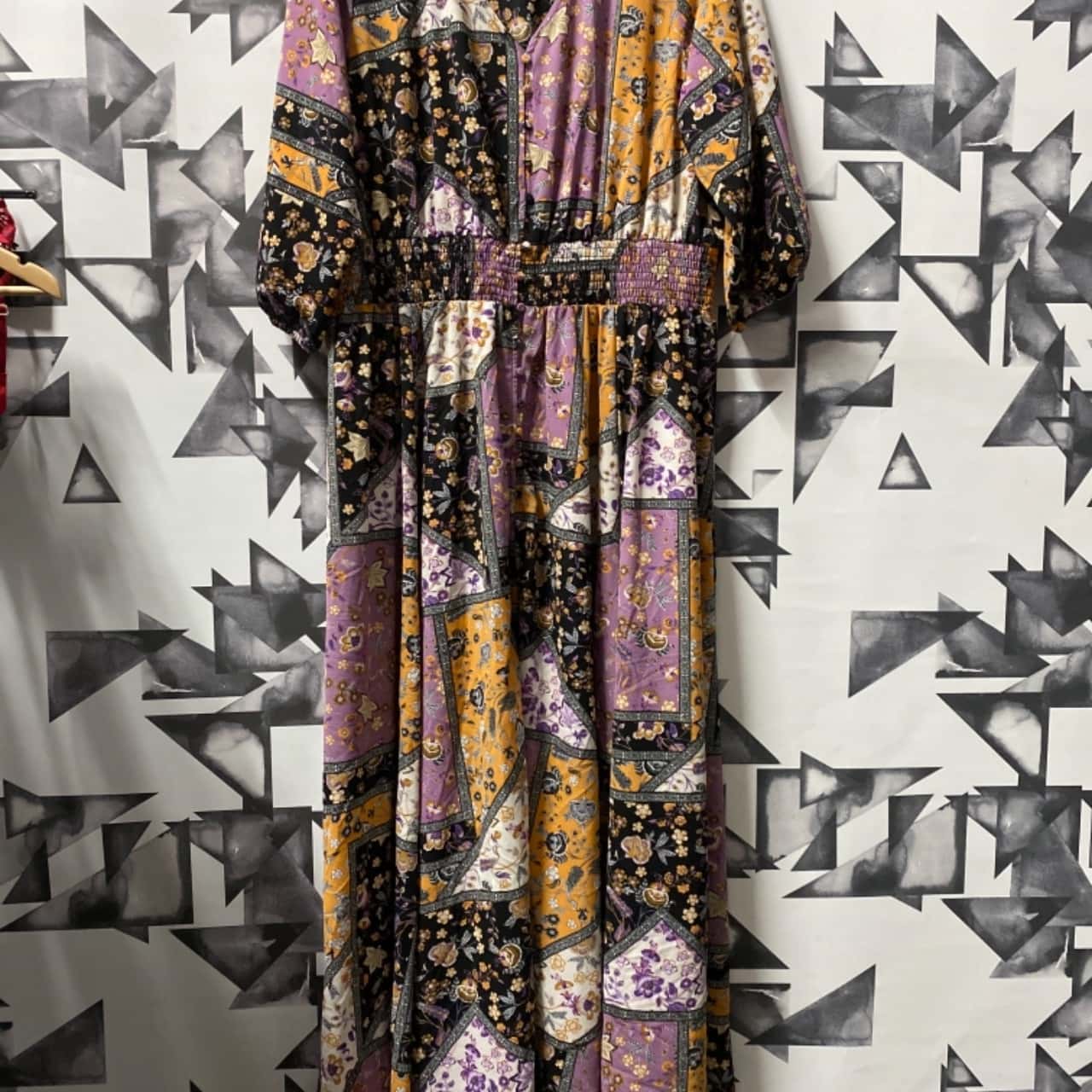 City Chic Womens Size XL boho style maxi dress (s)