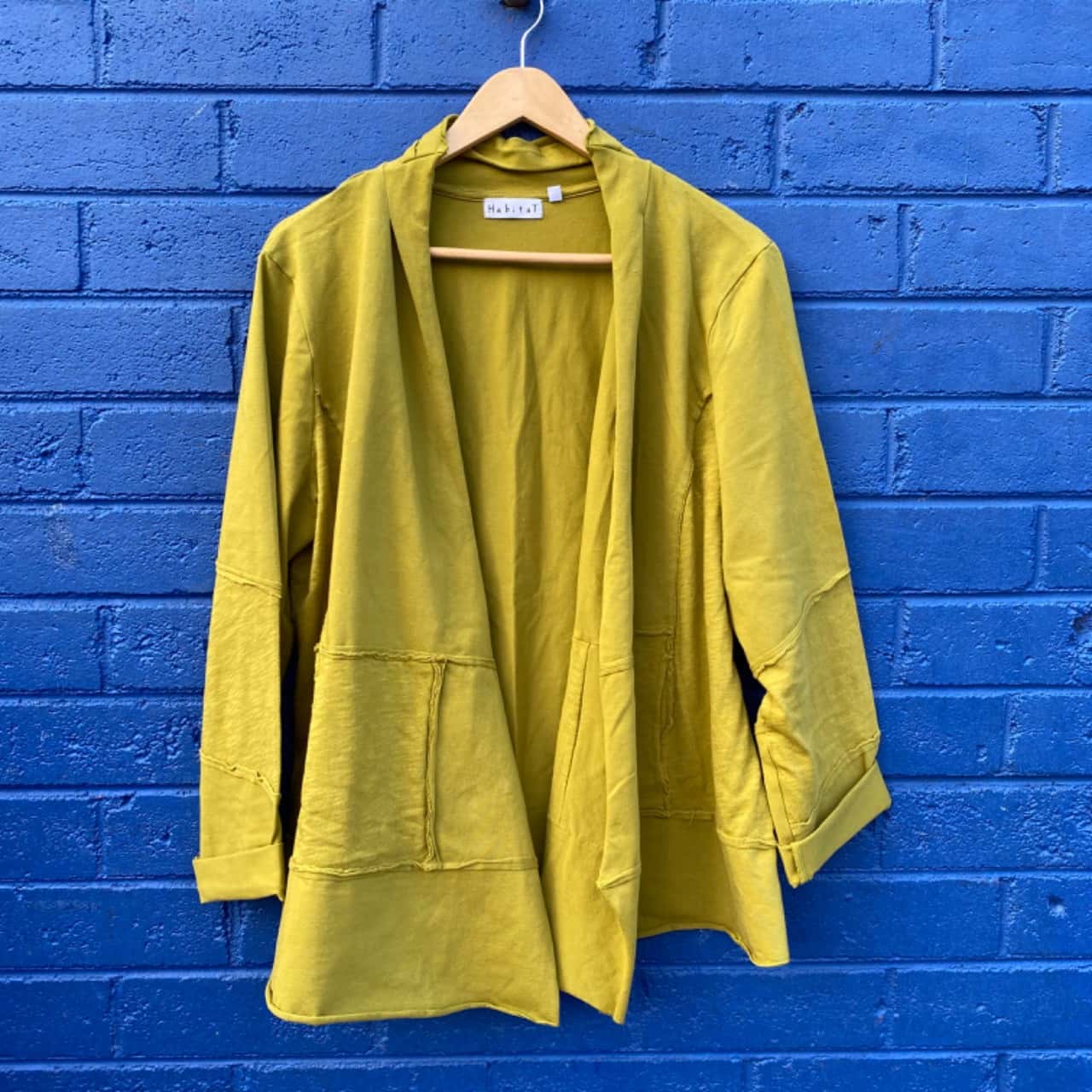 Habitat Womens Size XL Open Jacket Green / Khaki (s)