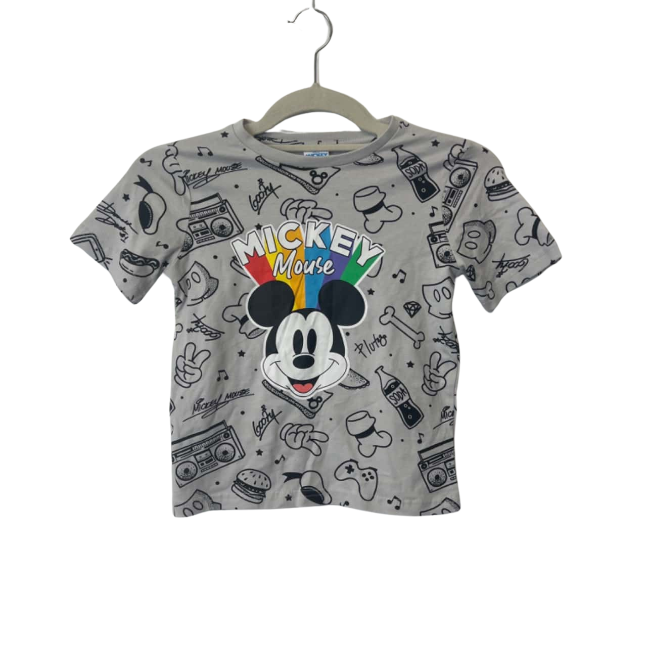 Me ckey mouse Size 5 T-shirts Grey