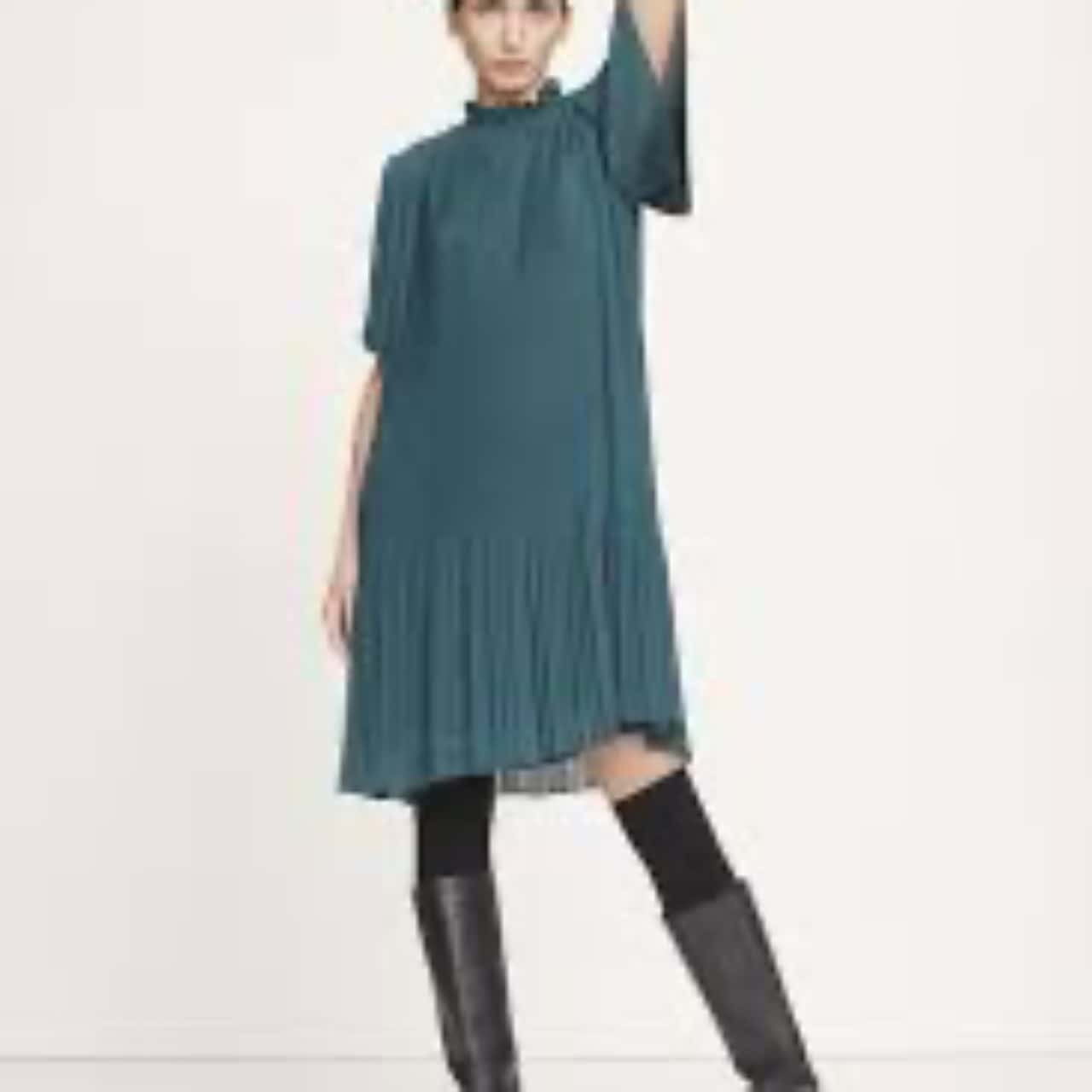 Samsoe Samsoe Size XS Mindy Dress in Bottle Green