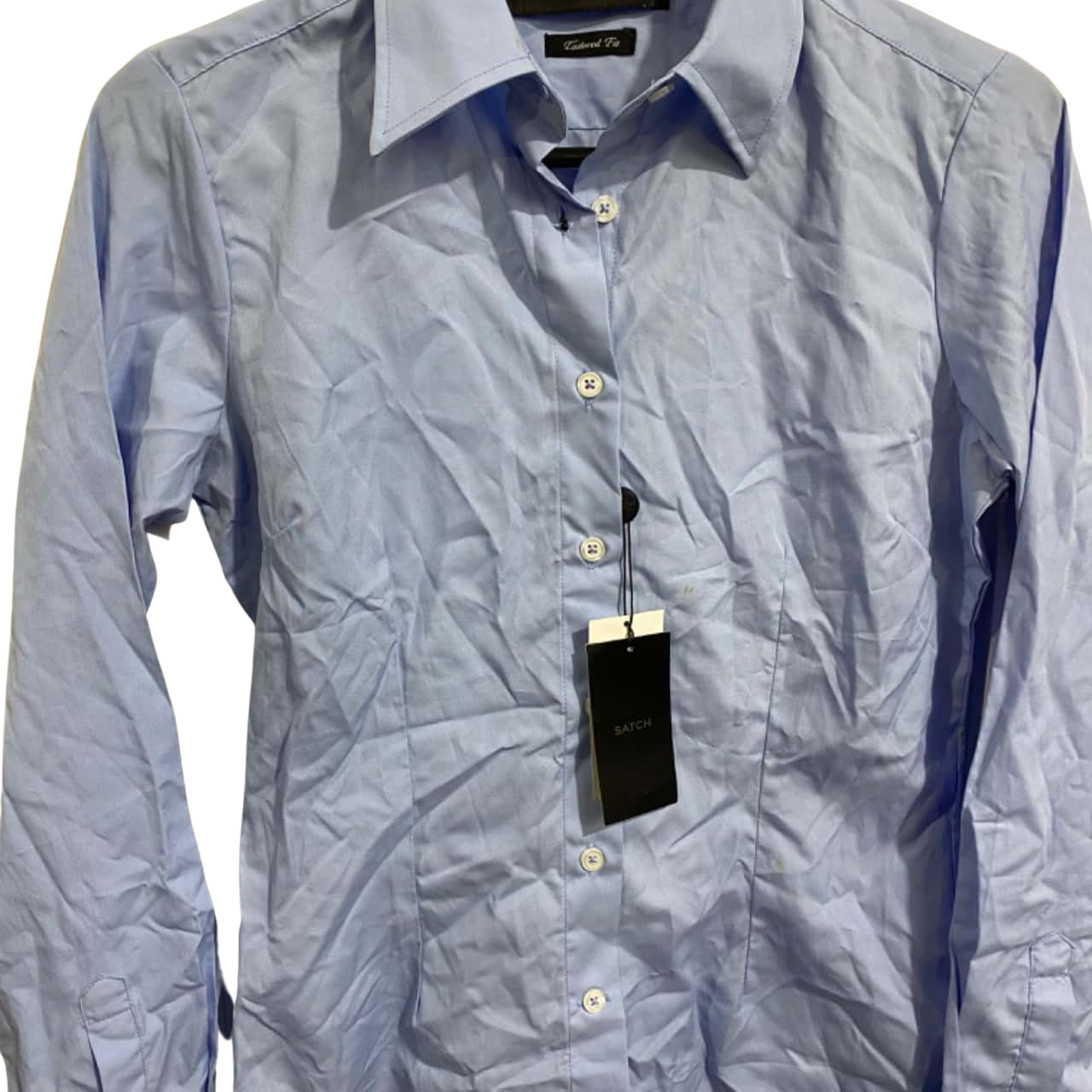 Satch Womens Size 6 Workwear Blue Long Sleeve Top (s)