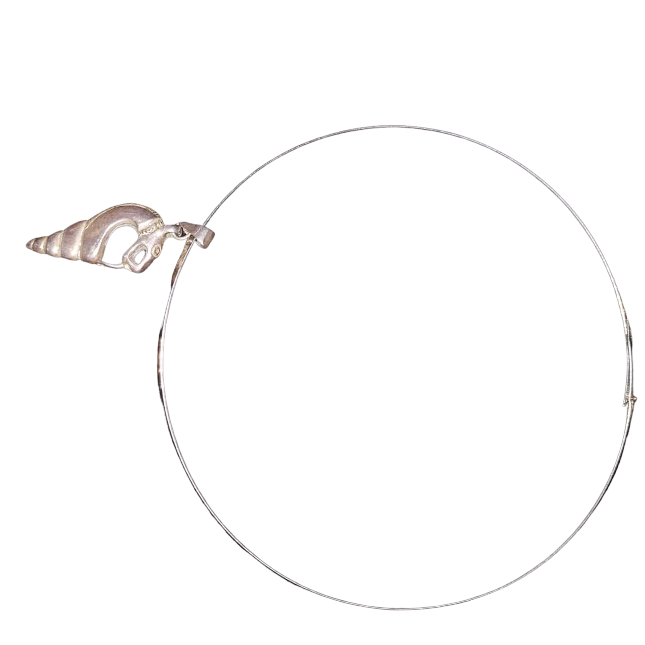 925 Silver Fossil Pendant Necklace .925 Hallmark 17g Sterling Patina ...