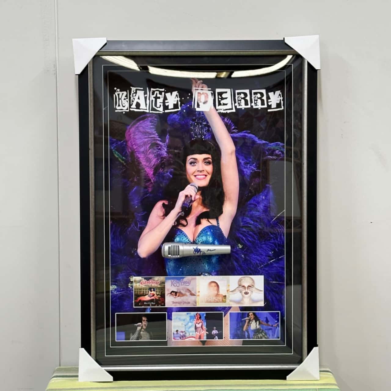 Katy Perry Framed Signed Microphone with Certificate of Authenticity