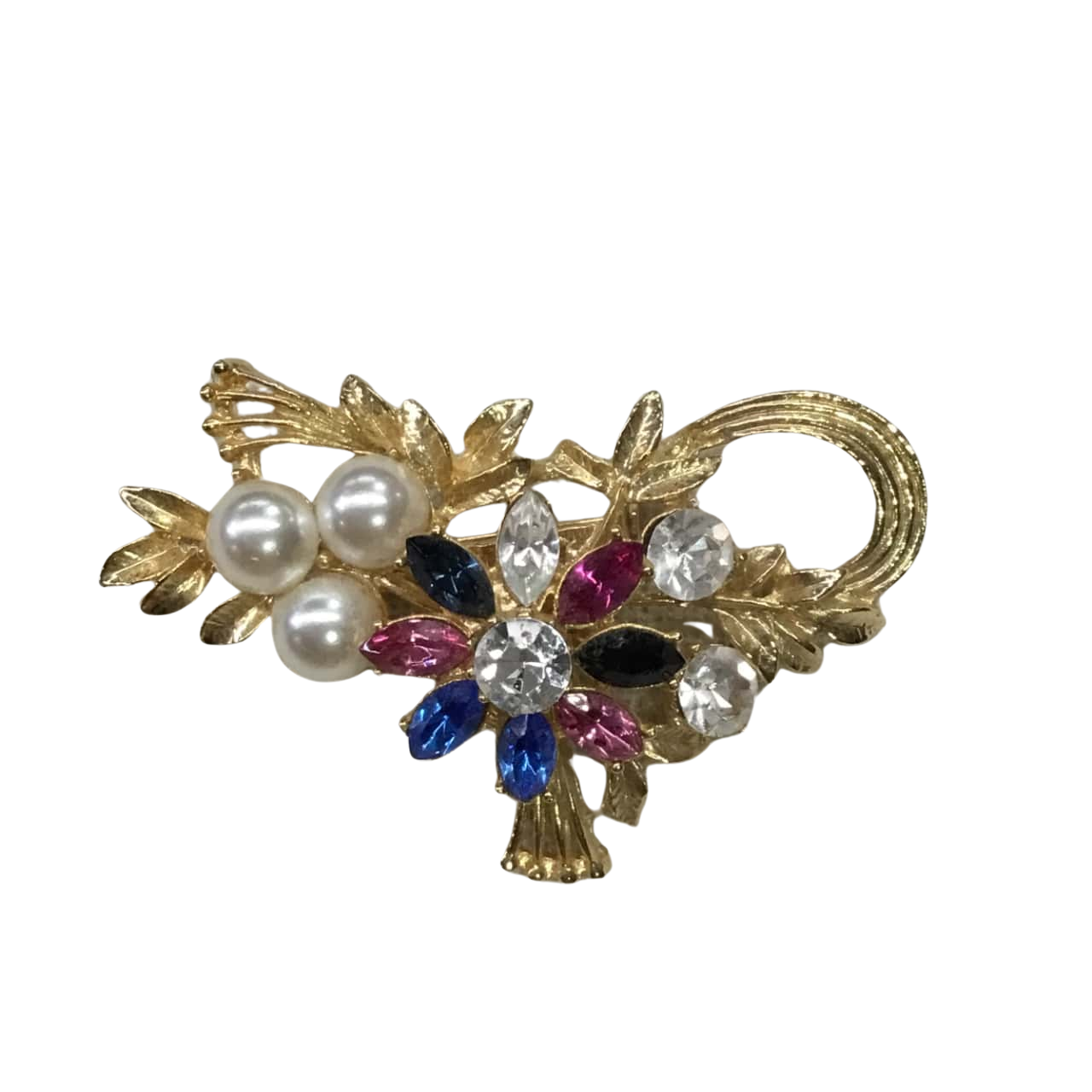 Women's Gold-tone Multicoloured Floral Brooch (s)