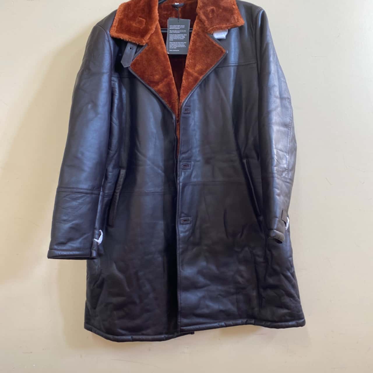 Mens Size XXL Winter Coat Brown