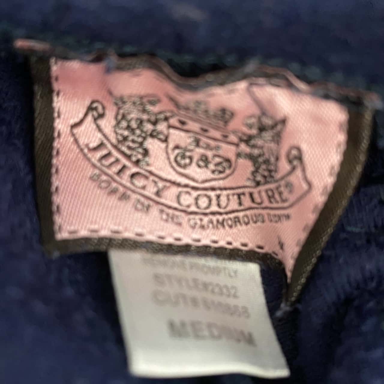 Juicy Couture Womens Size M Navy Blue TRACKSUIT