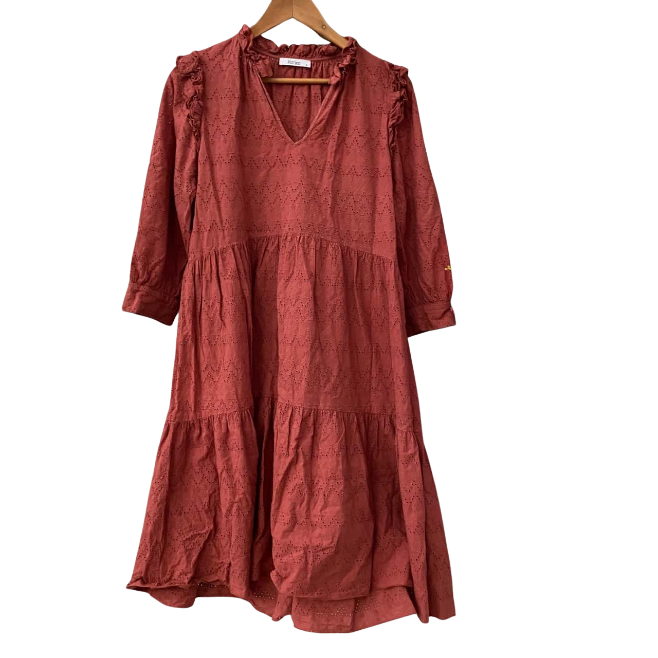 Morrison Womens Size 10 / 2 Long Sleeve Dress Brown (s)
