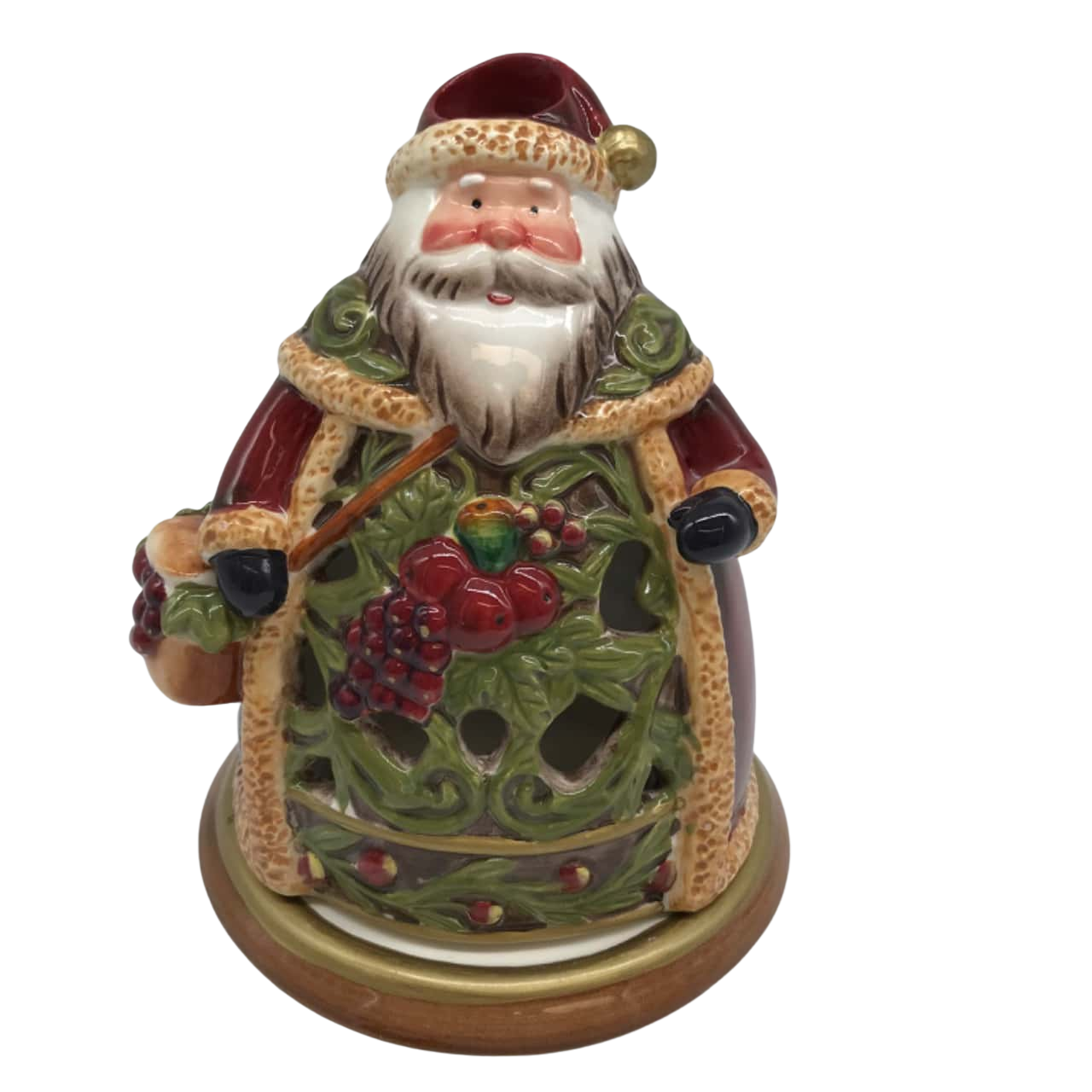 Beautiful Christmas Santa Tealight Candle Decoration 17 cm(s)