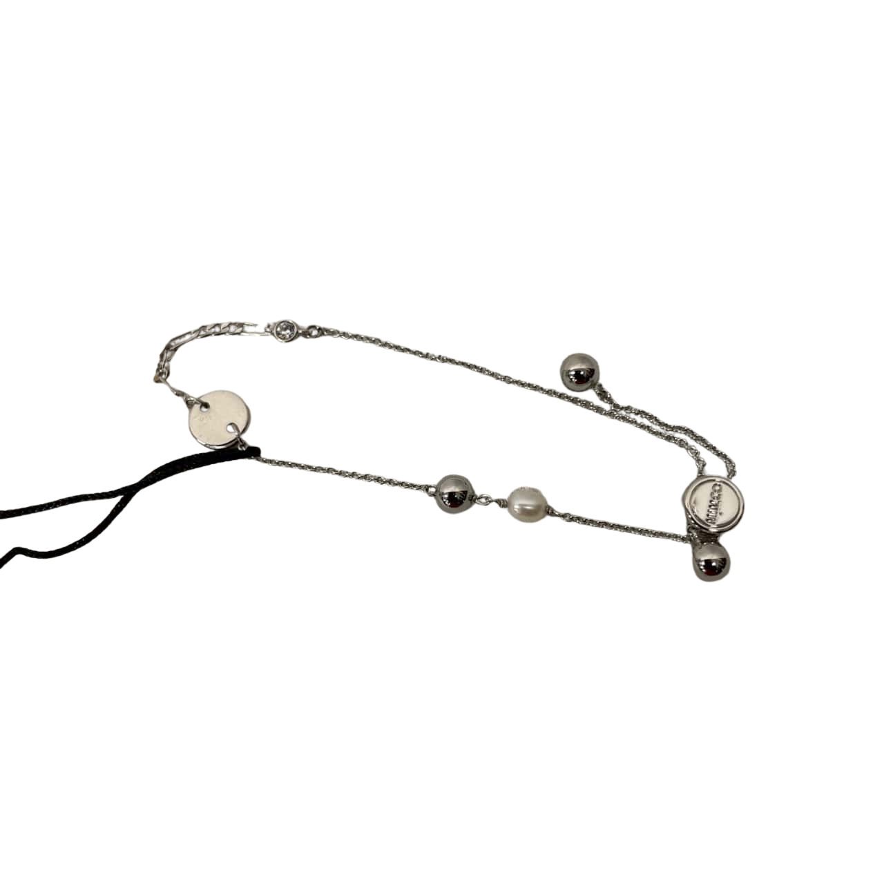 Mimco Charmed Wrist Adjustable 10cm Bracelet Silver