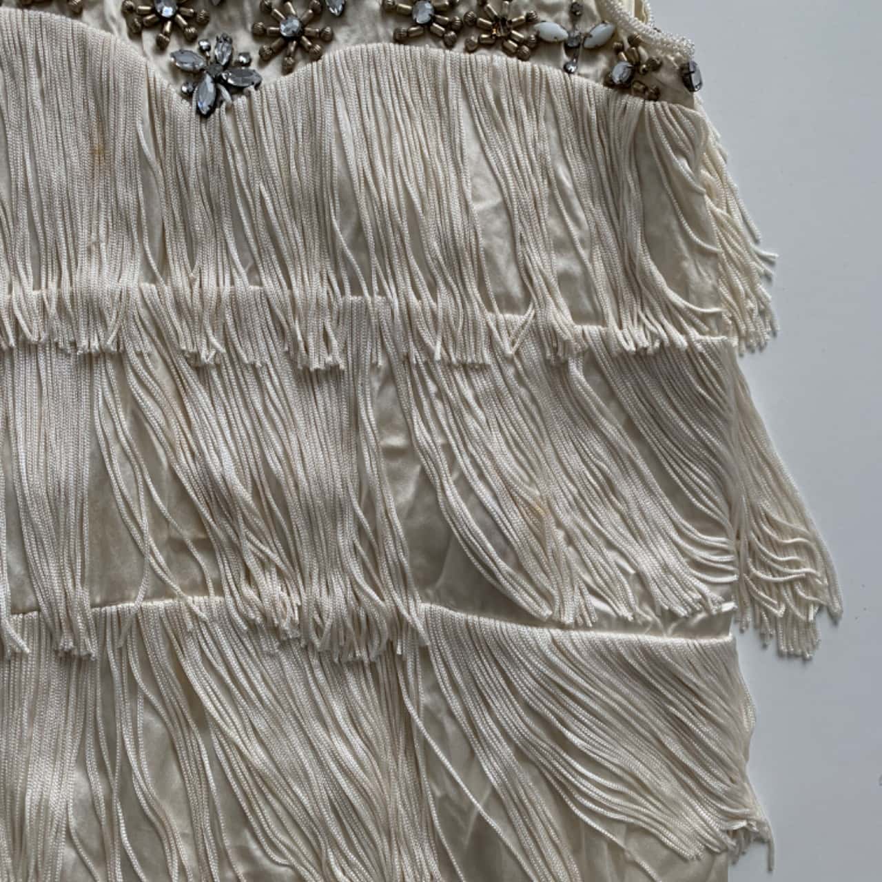 Rachel Gilbert Size 1 Cream Silk Tassled Top(s)