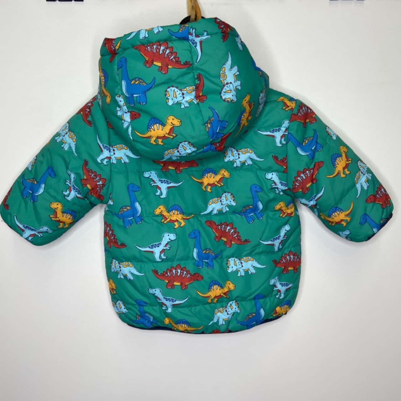 Sprout Kids Size 00 Forest Friends Dinosaur Puff Jacket Green BNWT RRP ...
