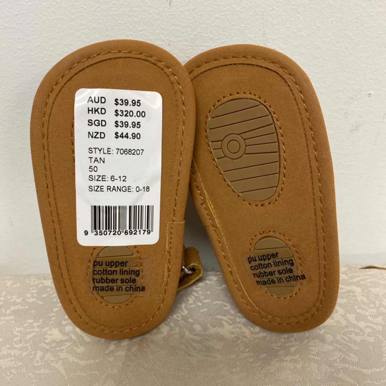Seed Heritage Kids Size 6-12 mths Sandals Tan NEW