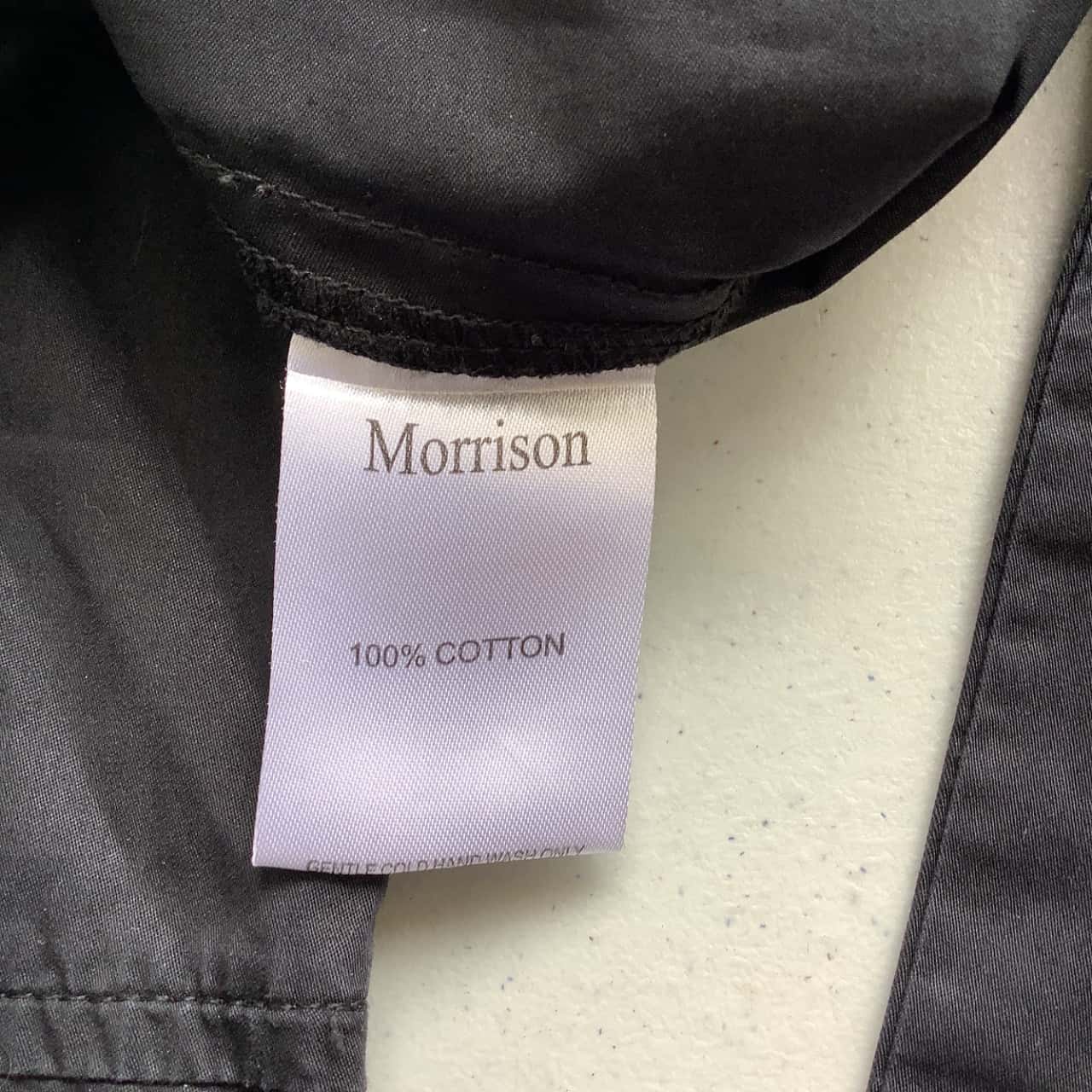 Morrison Womens Label Size 4/ W35” Front Tie Pants Black(s)