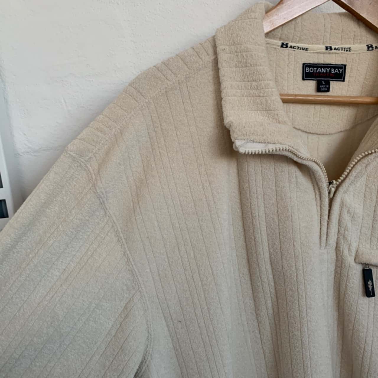 Botany Large Cream Quarter Zip(s)