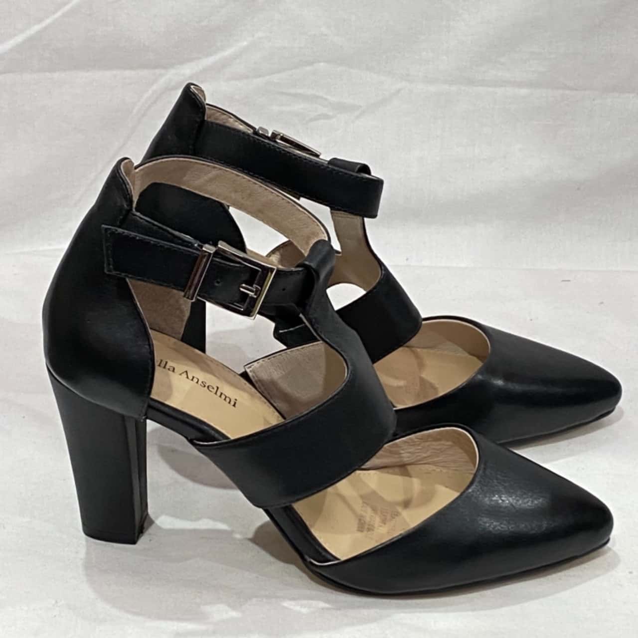 Brand New Womens SIZE 40 Isabella Anselini Leather High Heel Shoes