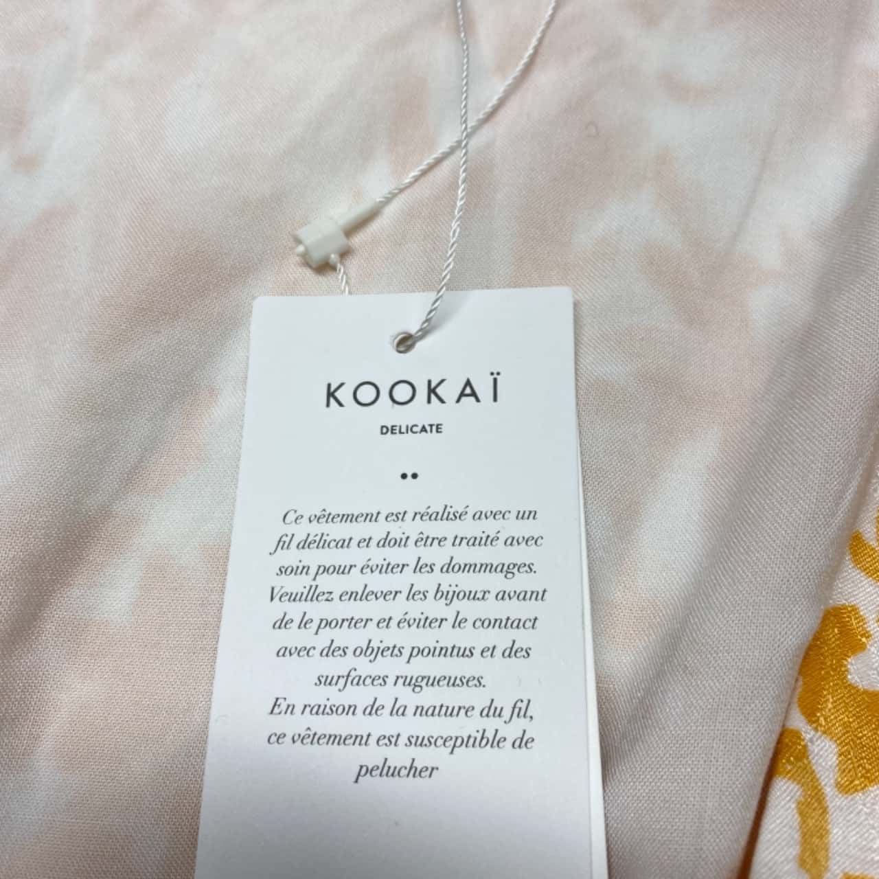 Kookai Size 34 Yellow wrap top new