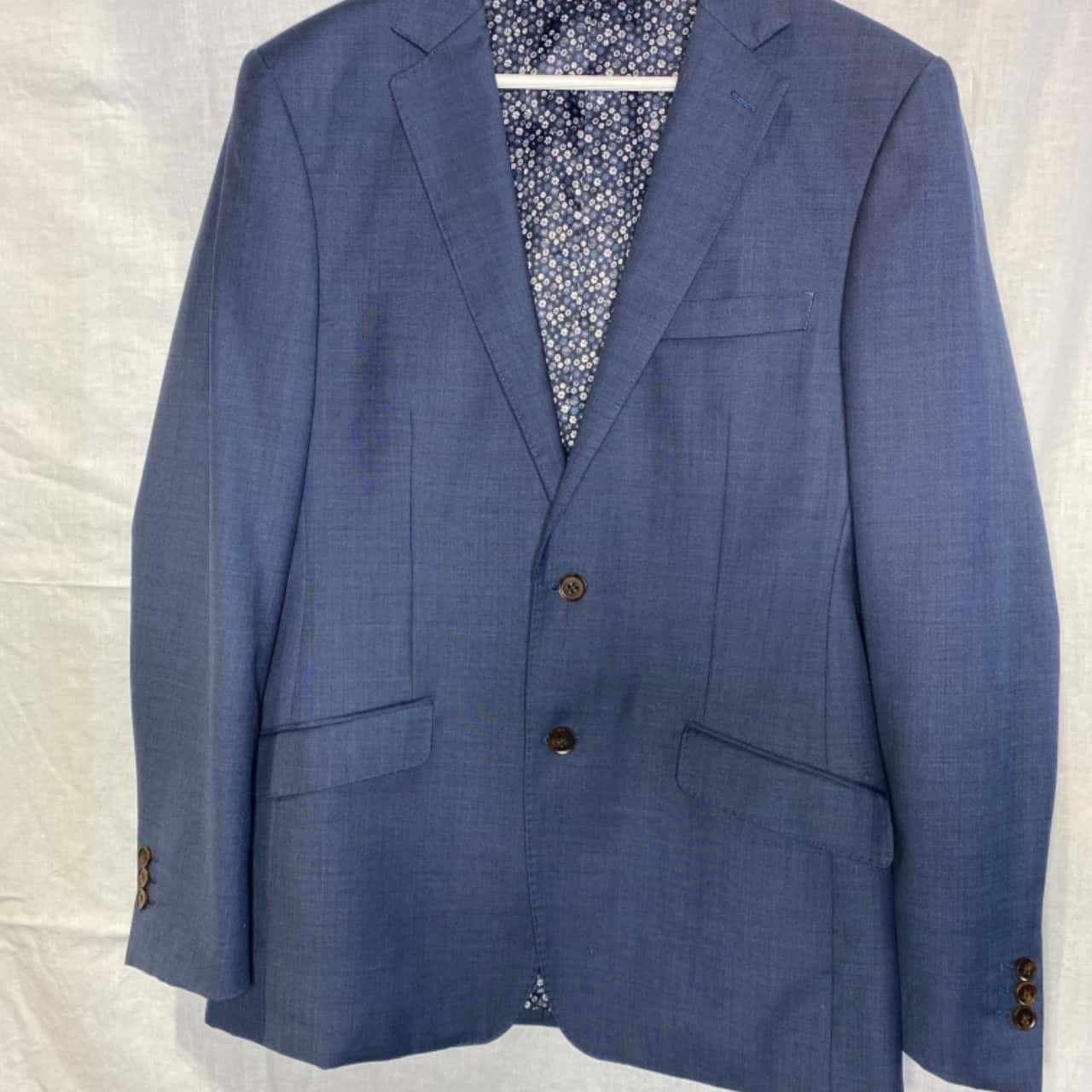 Oxford Mens Merino Wool Blue Blazer (s)