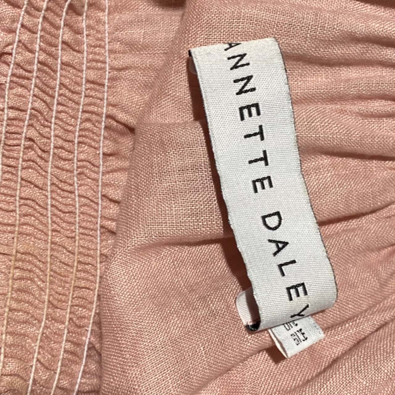 Annette Daley Womens One Size Pink Short Sleeve Dress (s)