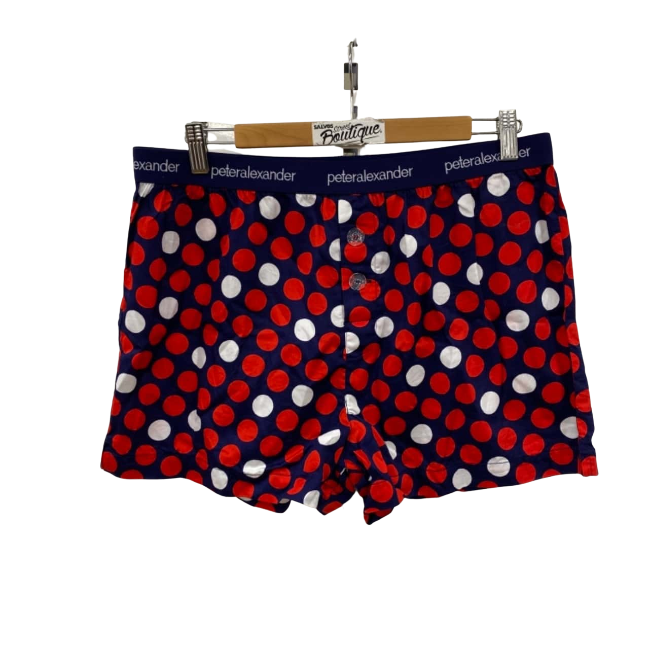 Peter Alexander Mens Black / Polka Dot / Red / White Boxers