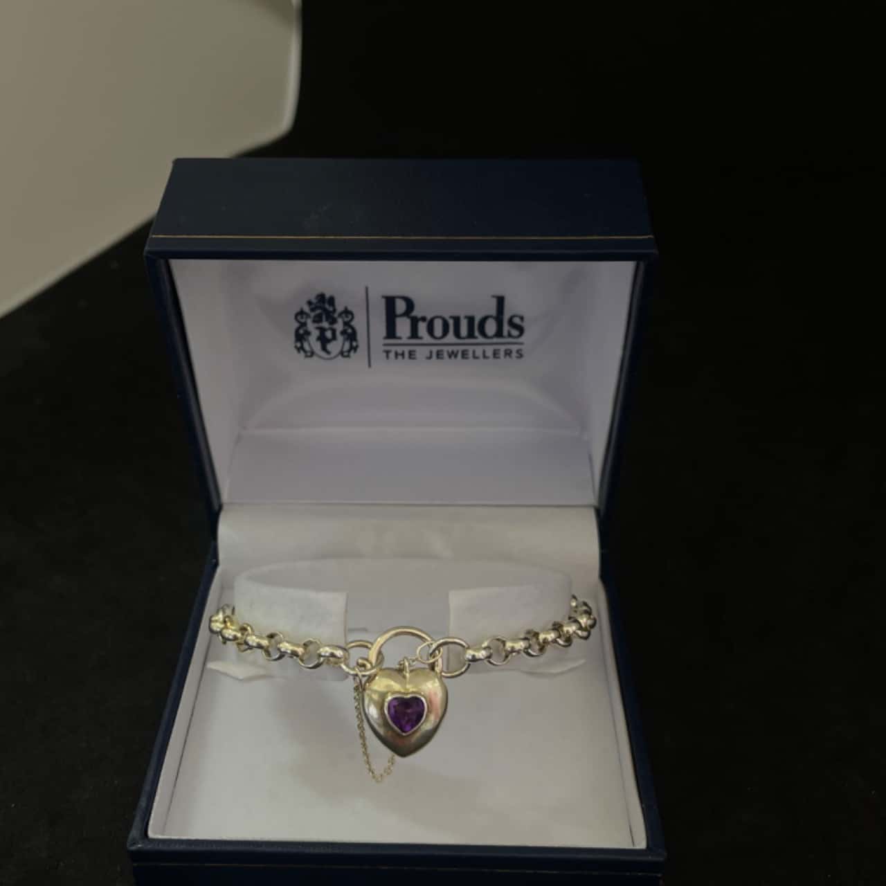 Prouds the Jewellers Womens Bracelets old linked heart locket with ...