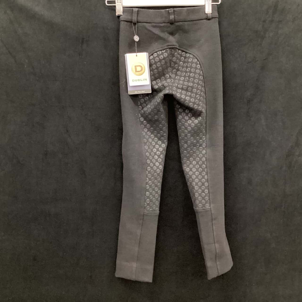 Dublin Kids Size 8 Black Full Seat Jodhpurs Riding Pants