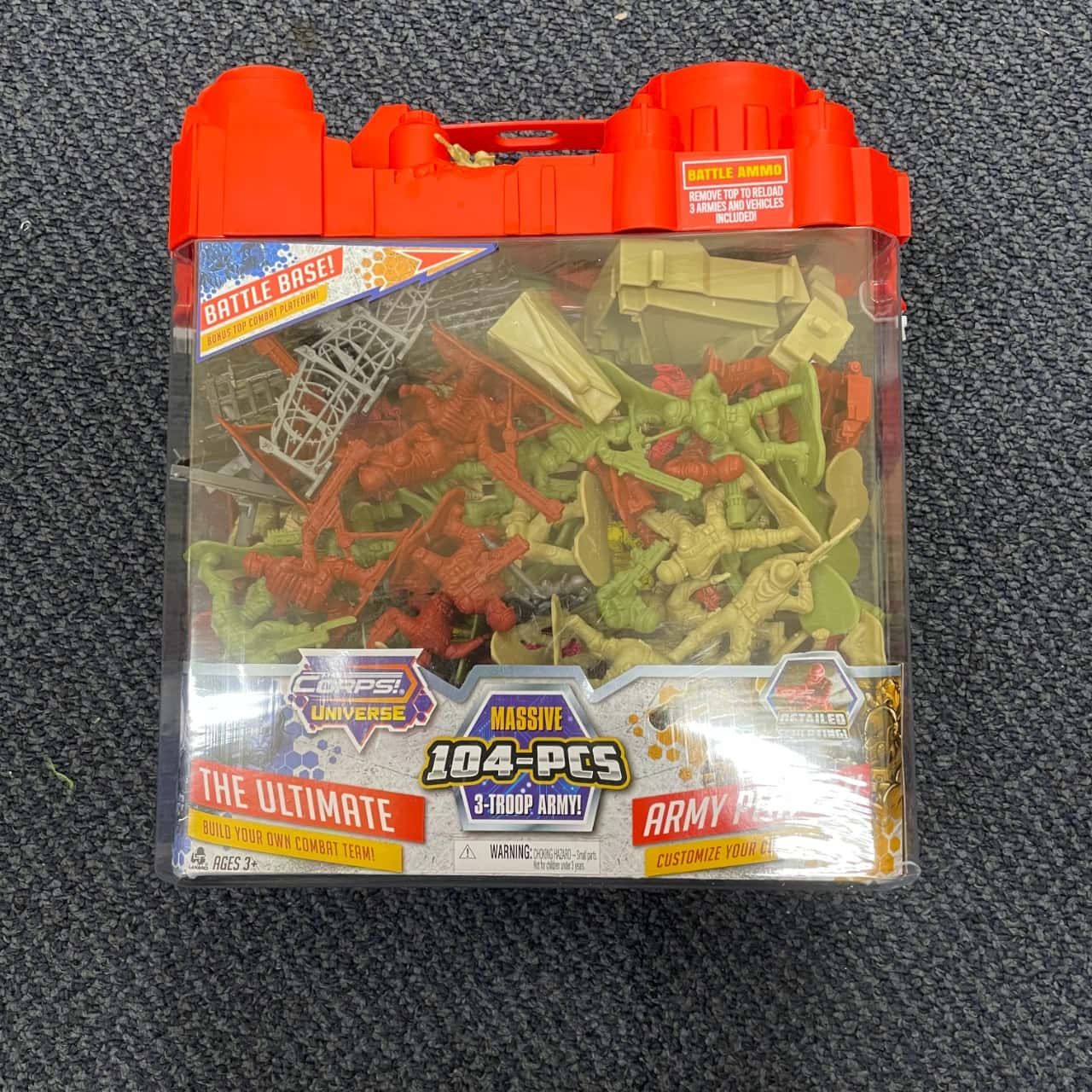 Toy: Corps Universe: 104 piece 3 troop army. Mini figures.(s)