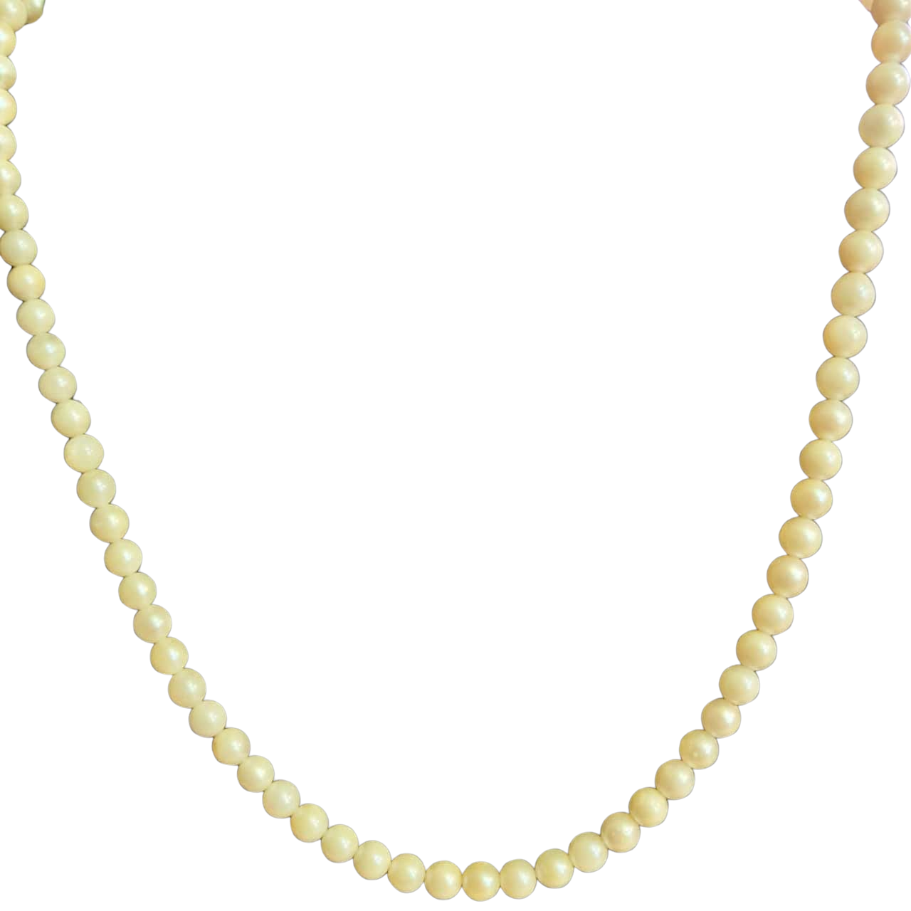 835 Antique Silver Pearl Necklace S