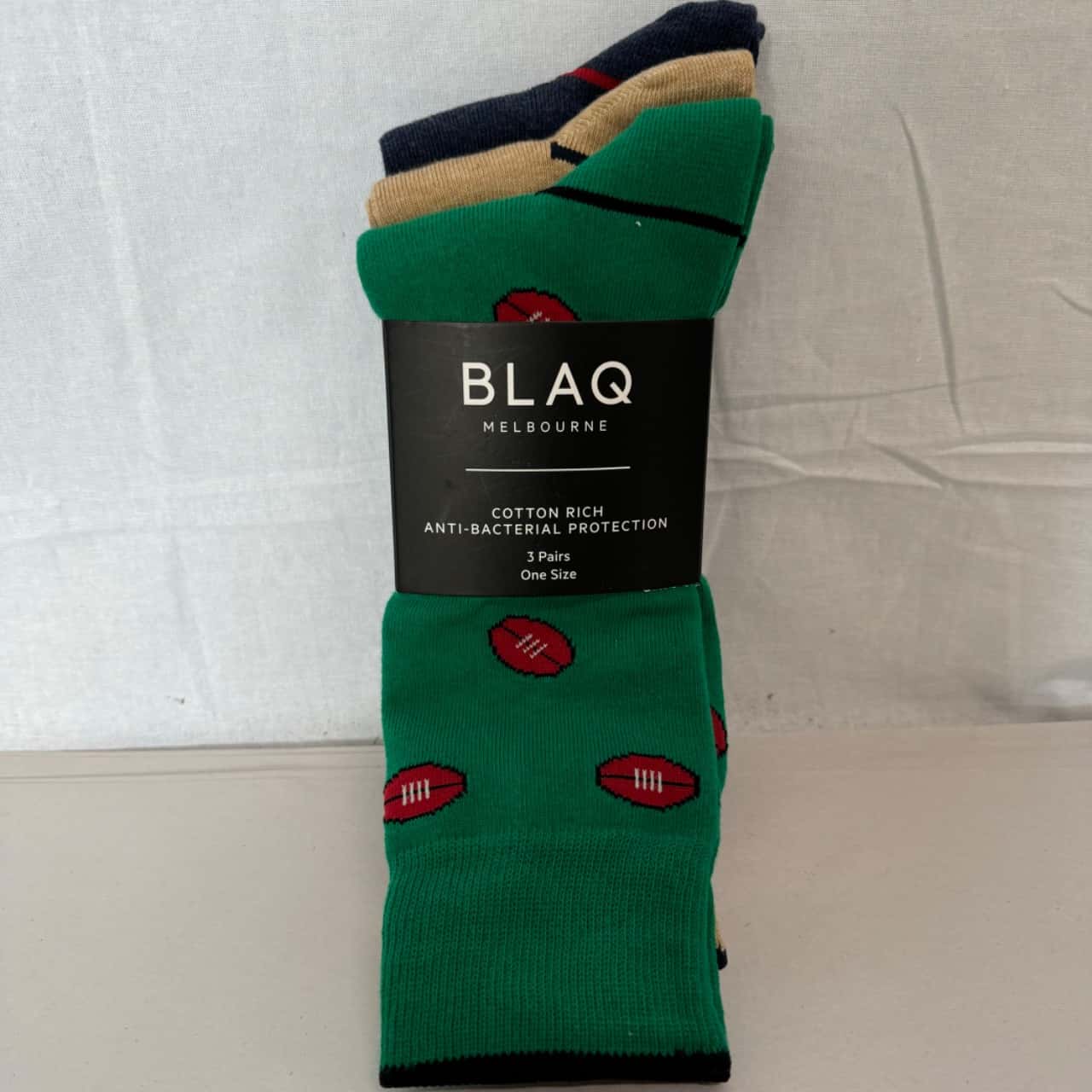 Blaq Mens Other Multicoloured / Pattern socks 3 pack (s)