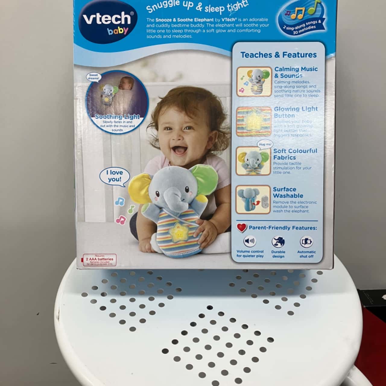 VTECH Snooze & Soothe Elephant BNWT