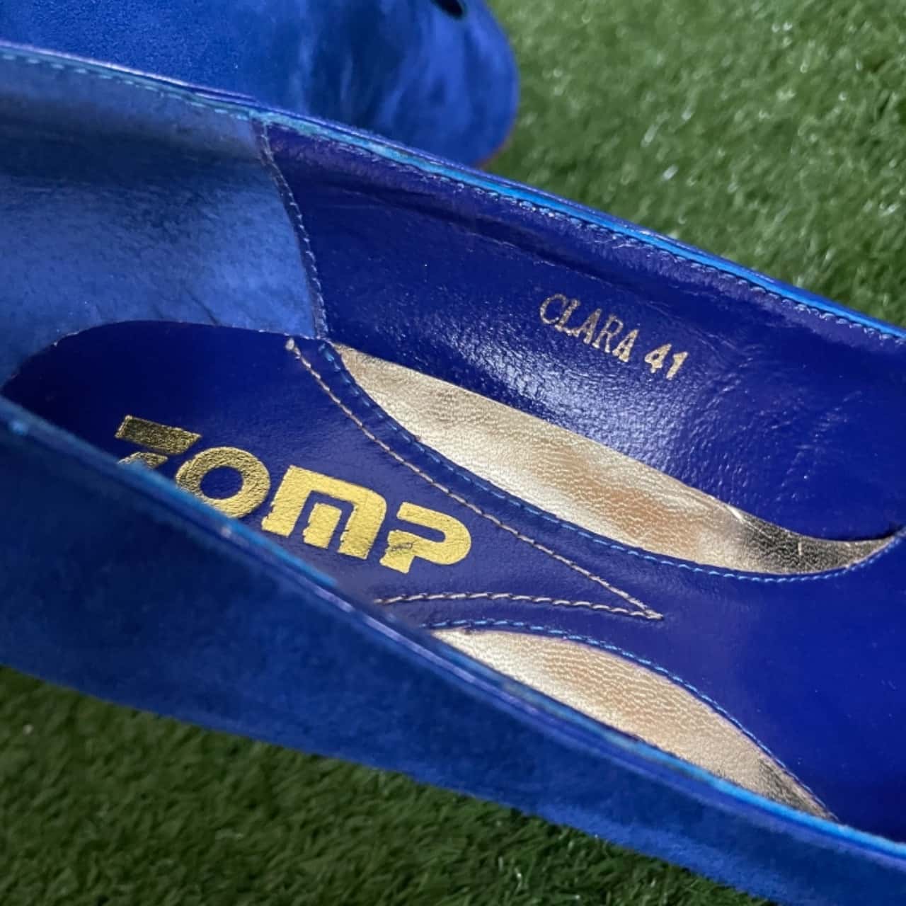 Zomp Royal Blue Velour ‘Clara’ High Heels Size 41EU(s)