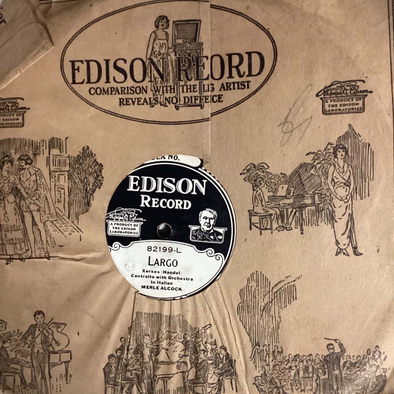 Edison Record Phonograph Record