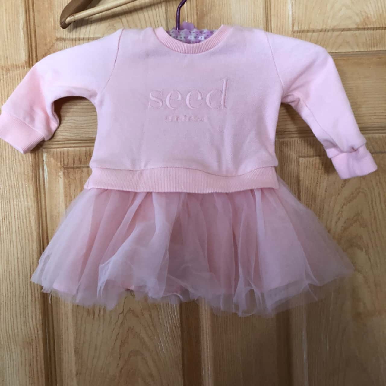 Seed Heritage Kids Size 3-6m Dress Pink (s)