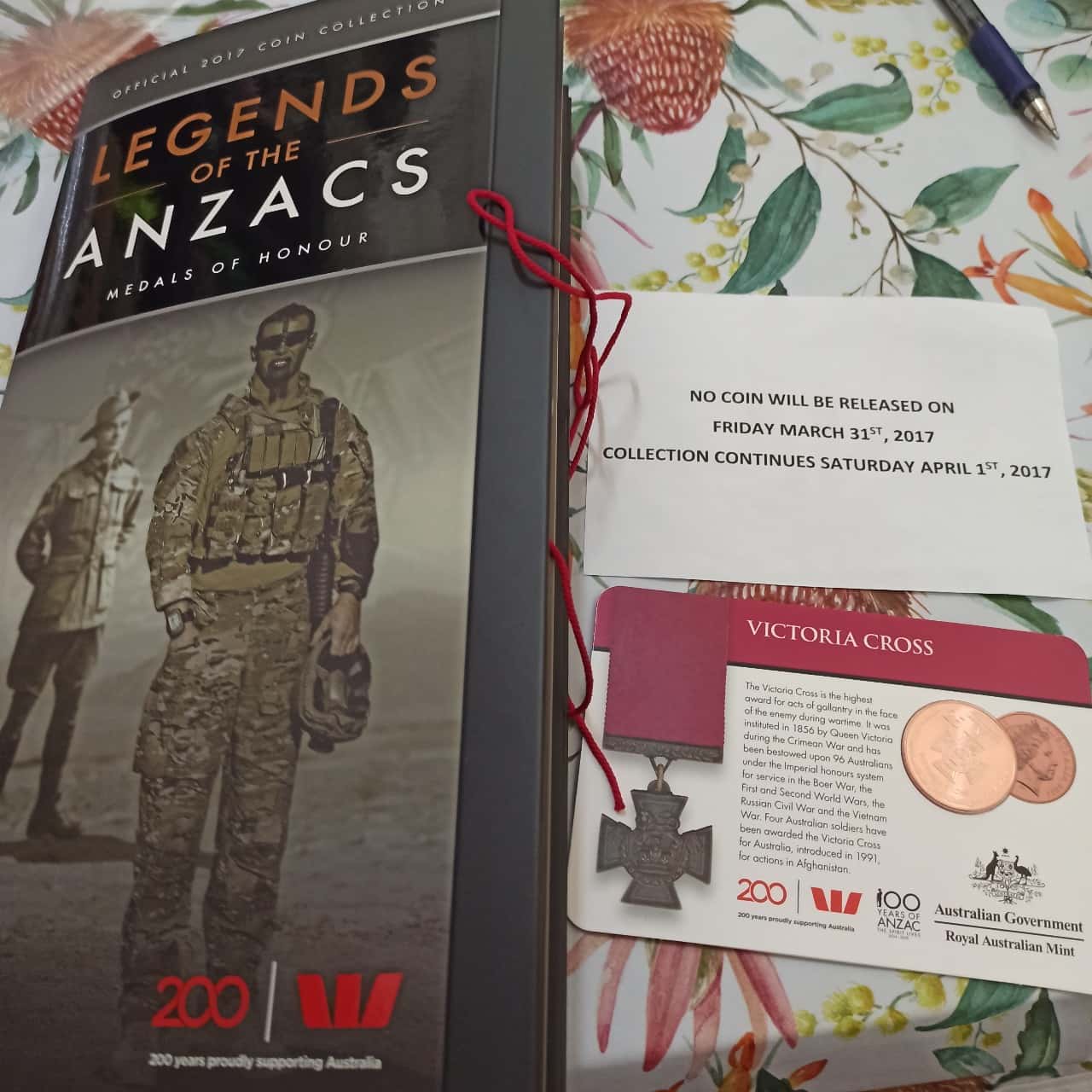 2017 Legends of the Anzacs Coin Collection Folder & 1 Coin In new ...