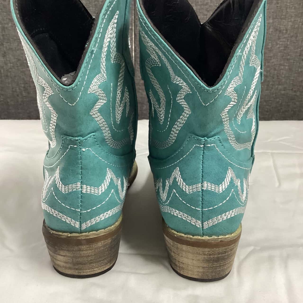 Suede turquoise cowboy boots Size 40 Turquoise (s)