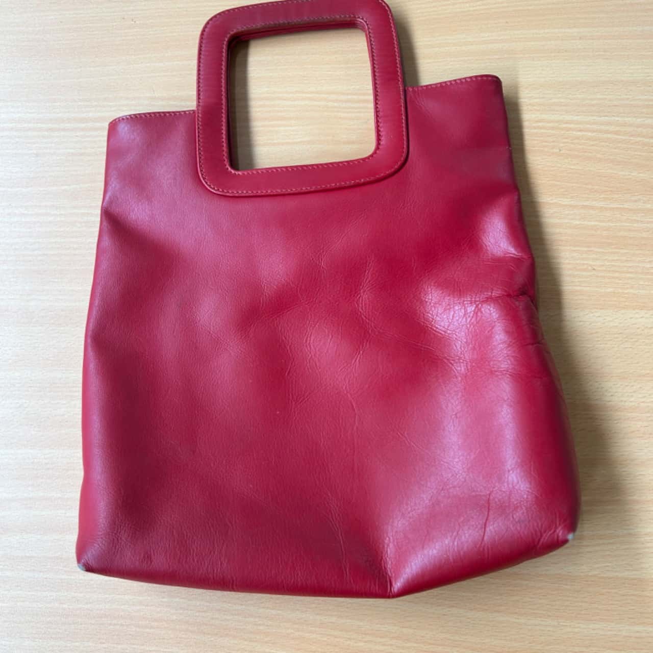 Oran Genuine leather bag - red