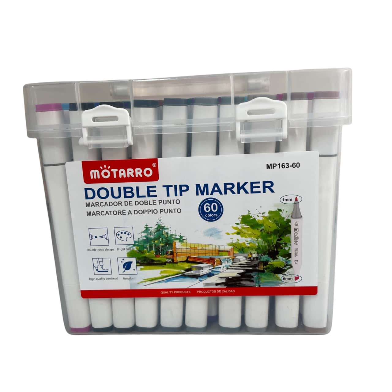 Montarro Double Tip Markers. 60 Colours (s)