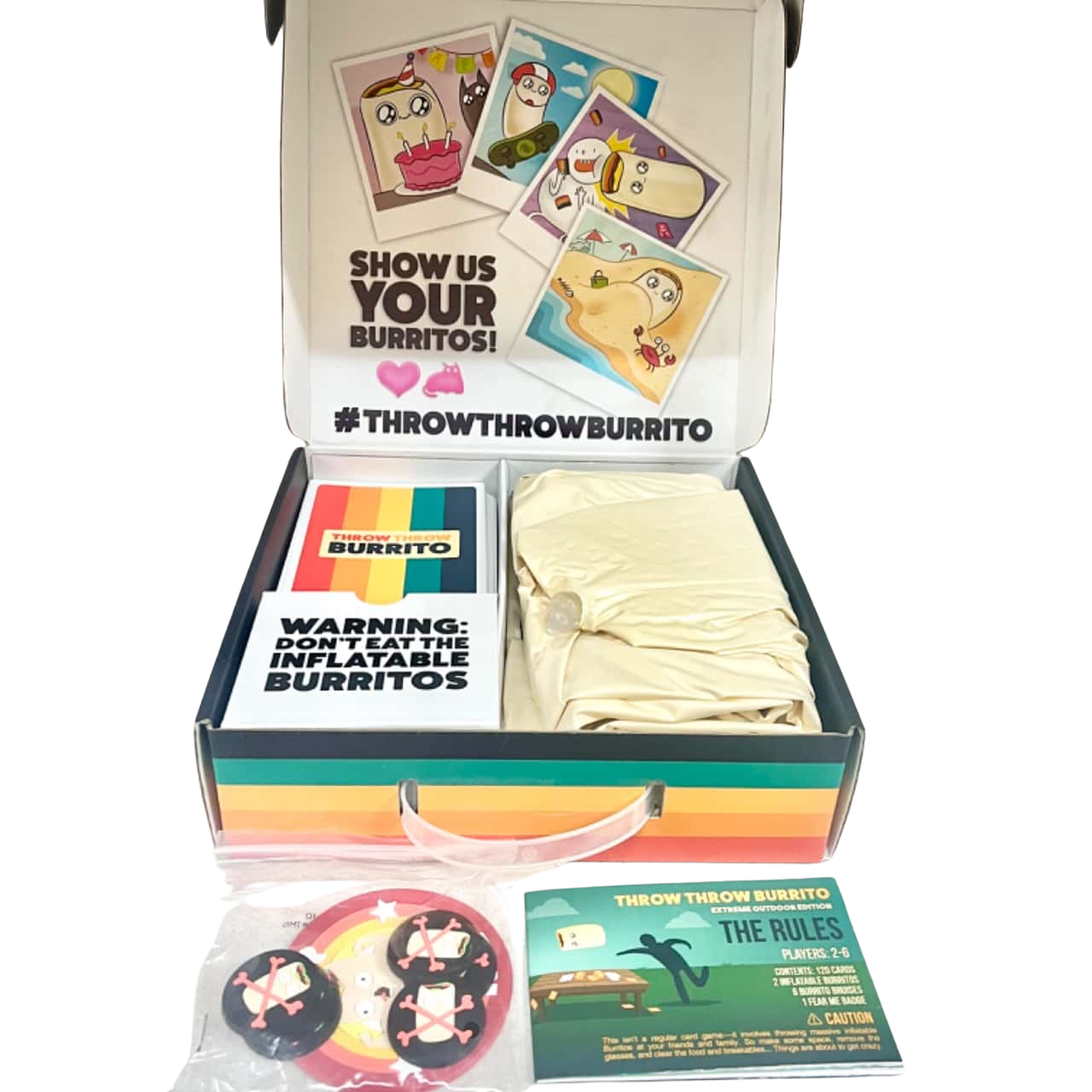Throw the Burtito Boxed game-near new.
